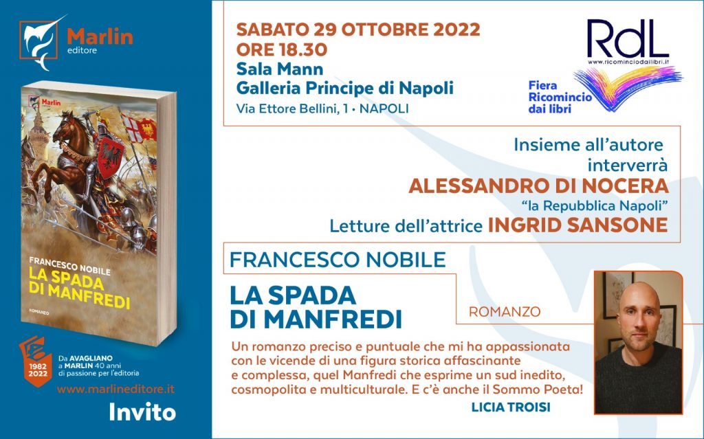 Marlin Editore a Ricomincio dai Libri a Napoli con “La Spada di ...