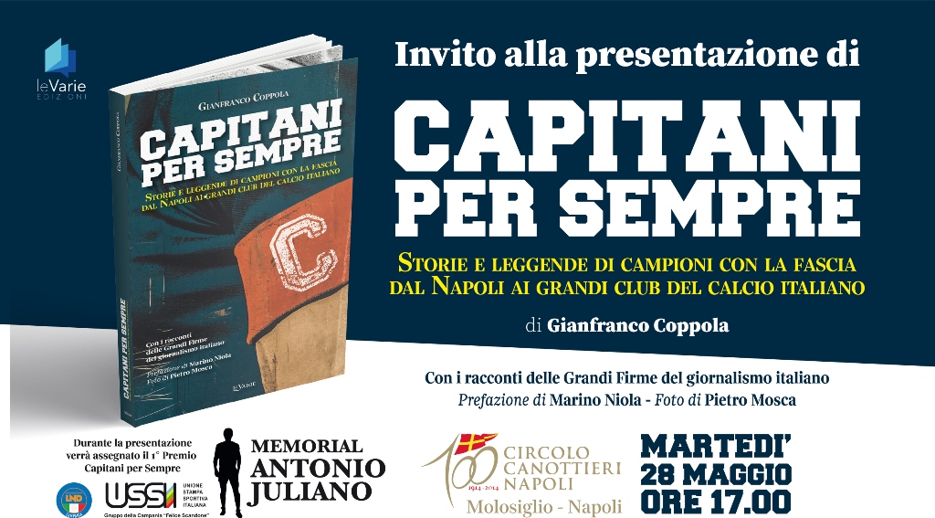 Capitani per sempre, libro e premio con il Memorial Juliano alla Canottieri – Vivi Campania